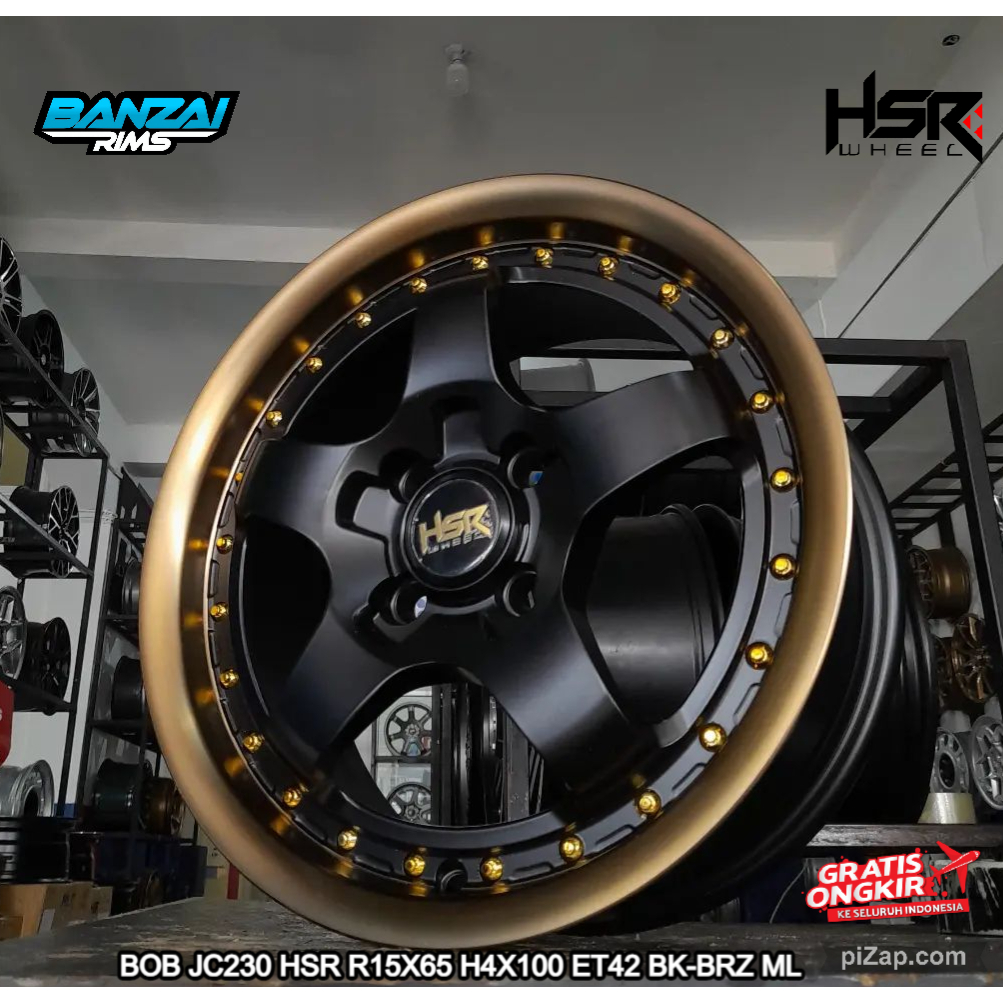Jual Velg/Pelek Racing Model Terbaru HSR BOB Ring 15 Untuk Mobil ...