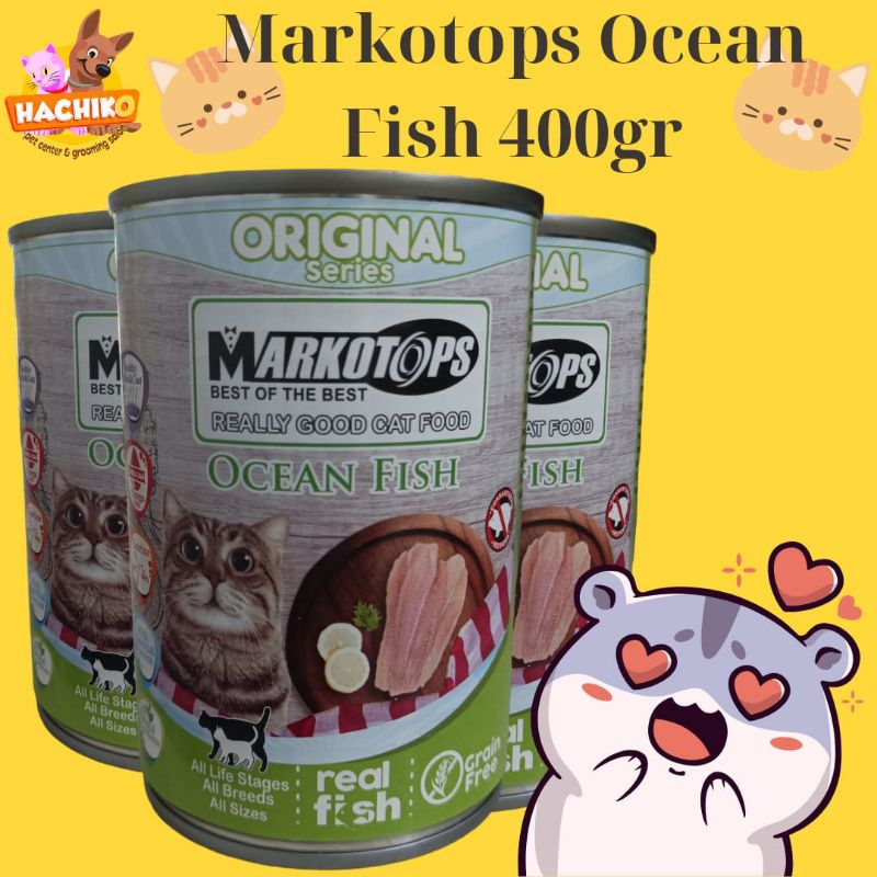 Jual Markotops Adult Ocean Fish 400gr / Makanan Basah Kucing | Shopee ...