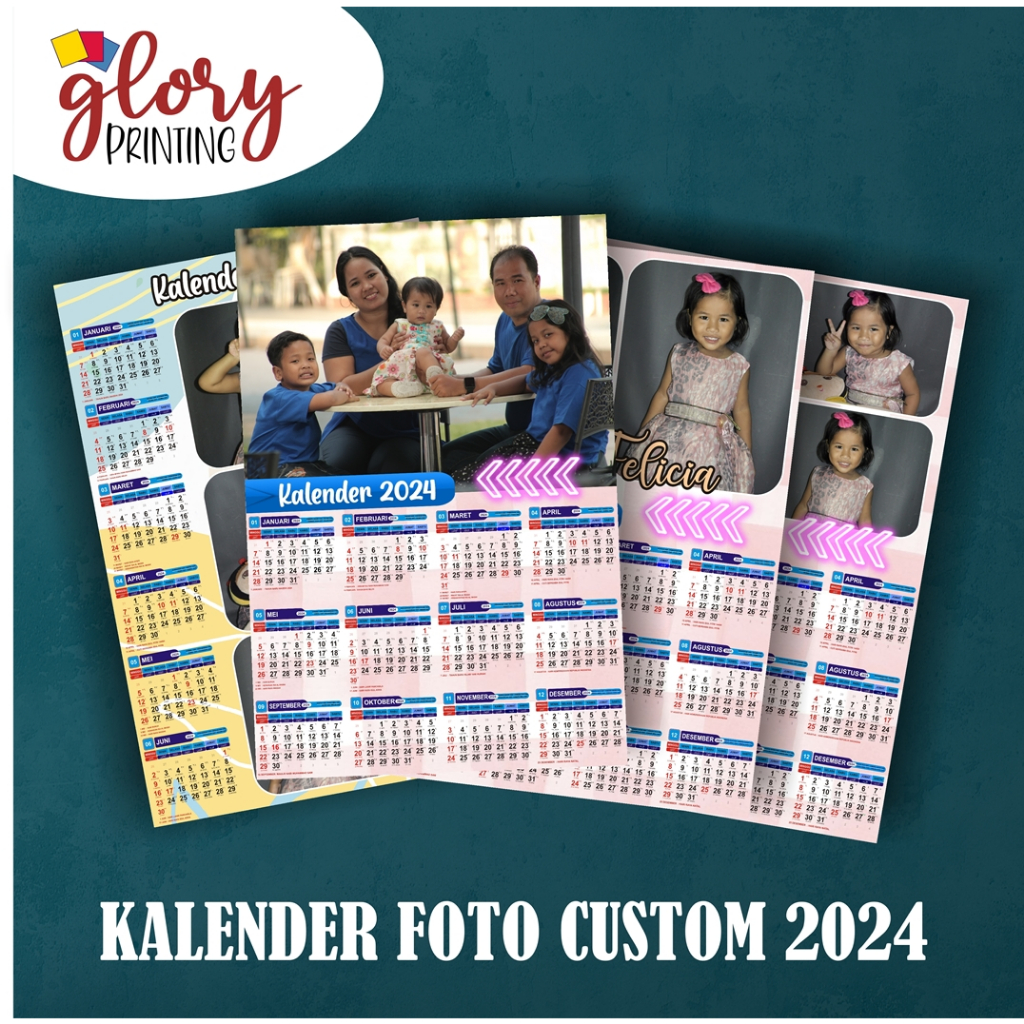 Jual KALENDER 2024 CUSTOM PAKAI FOTO KAMU SENDIRI | Shopee Indonesia