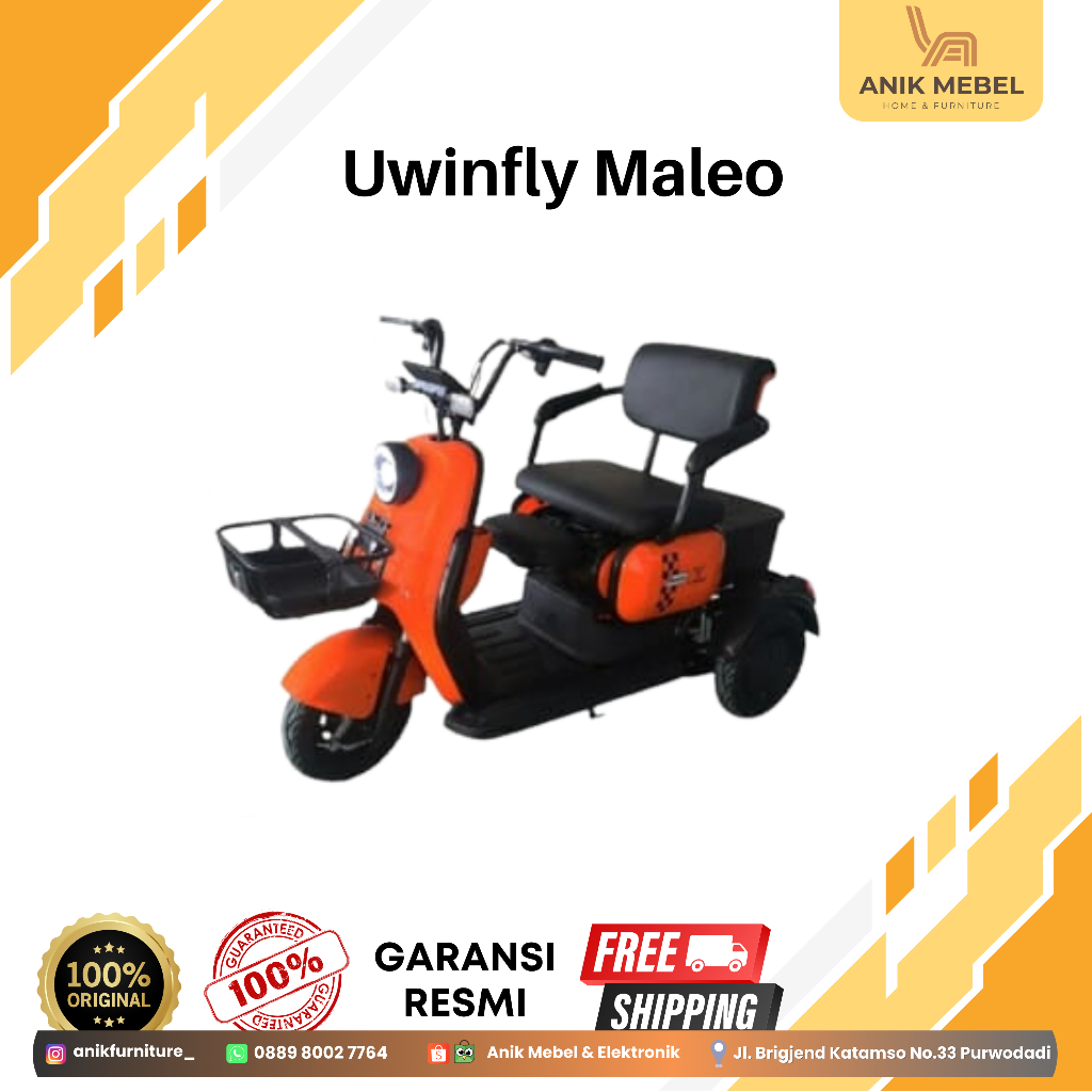 Jual Motor listrik roda 3 maleo | Shopee Indonesia
