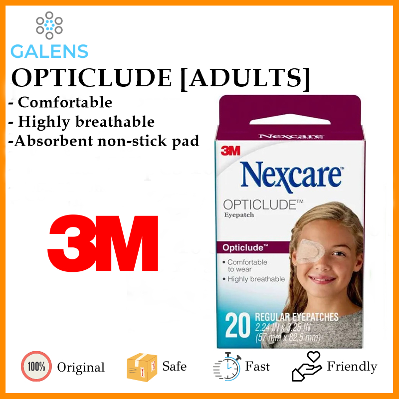 Jual 3M NEXCARE OPTICLUDE ORTHOPTIC EYE PATCH [PENUTUP MATA] | Shopee ...