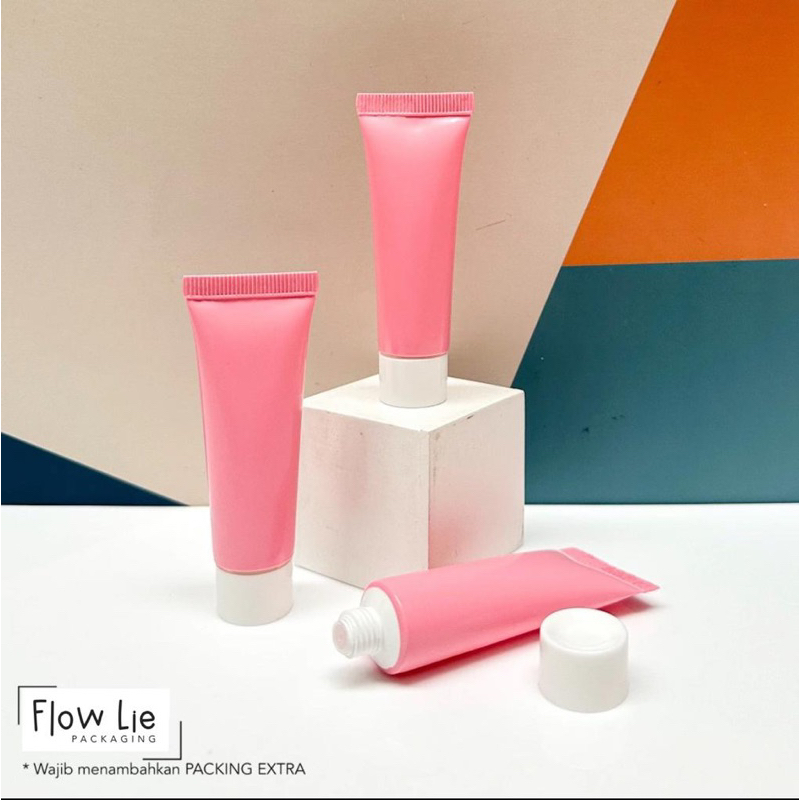 Jual 20ml Botol Tube PINK Plastik LC Packaging Kosmetik Travel Size ...