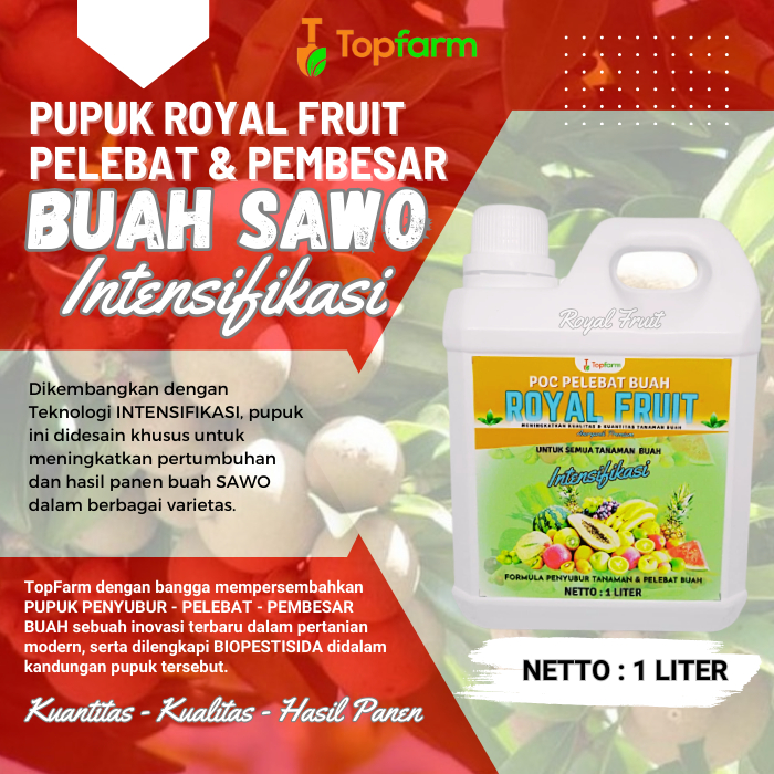 Jual Pupuk Pemanis Buah Buahan / Pupuk Organik Pelebat Buah Sawo / Pupuk Pelebat Buah Sawo ...
