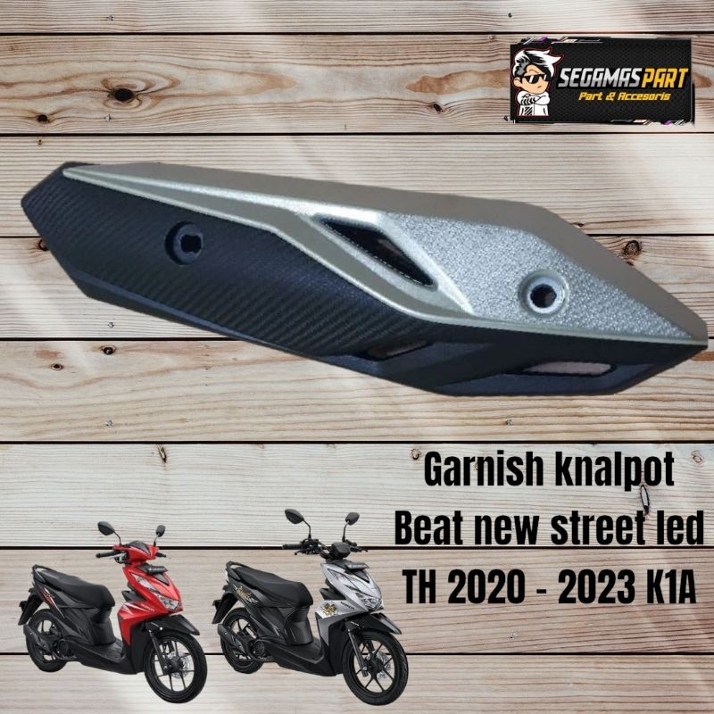 Jual Garnish Knalpot + Tutup knalpot ALL New Beat LED Deluxe 2020 Beat ...