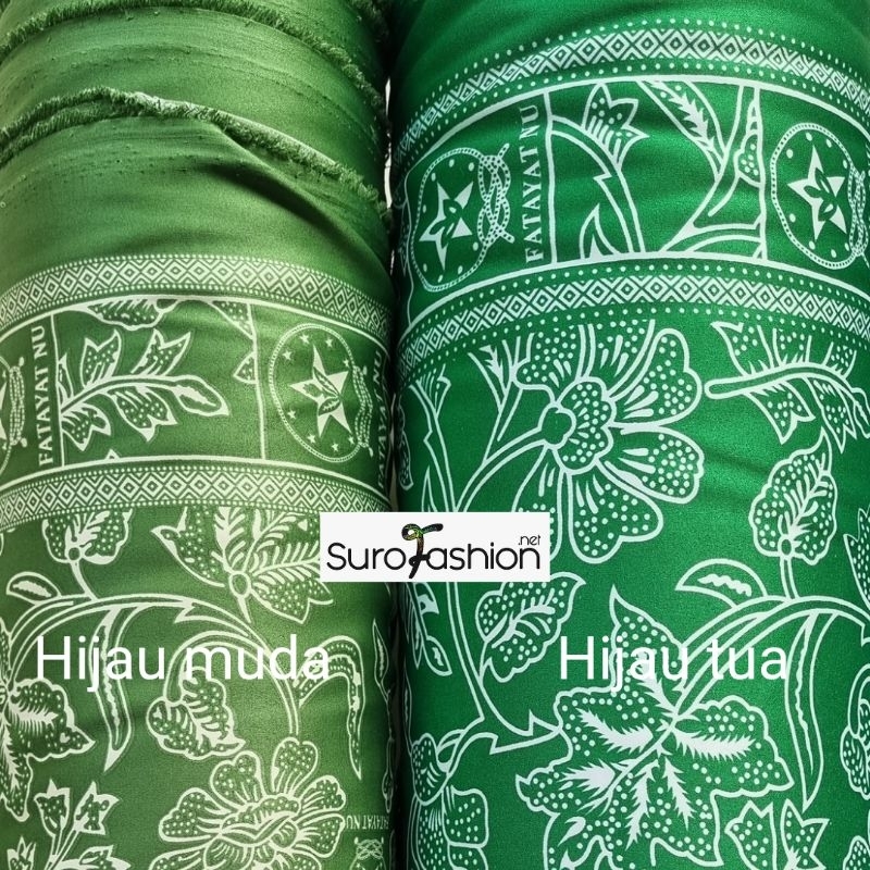 Jual Kain batik fatayat silk atau semi sutra ada dua warna pilihan ...