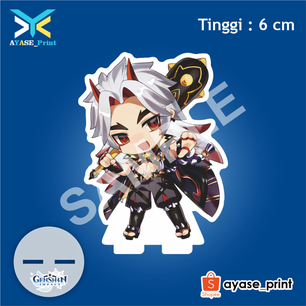 Jual Standee Akrilik Mini GENSHIN IMPACT CHIBI INAZUMA KARAKTER ...