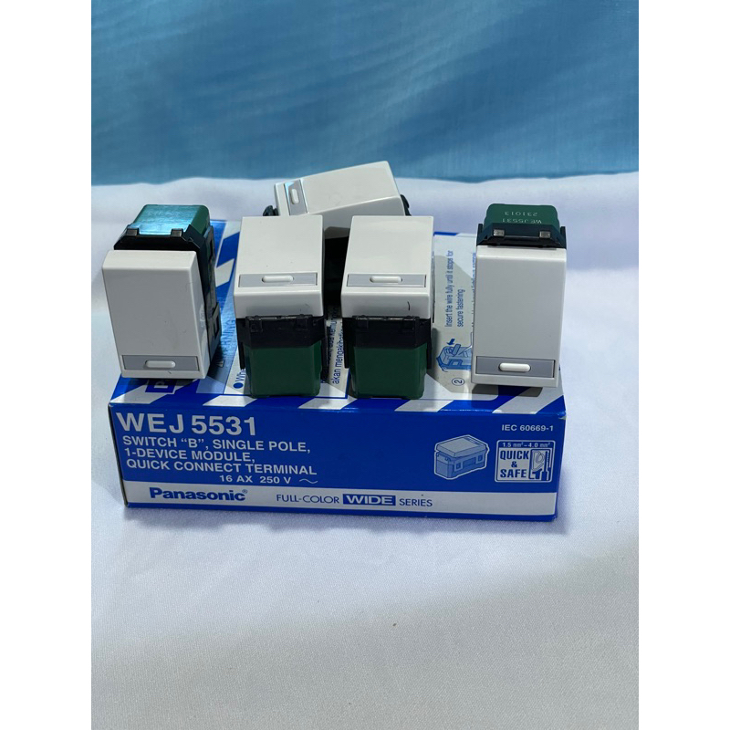 Jual Mata Saklar Panasonic Kecil 1 arah putih WEJ 5531 | Shopee Indonesia