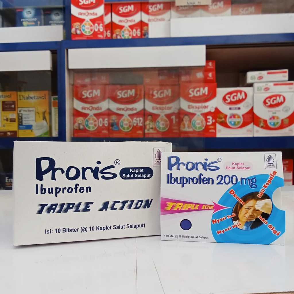 Jual PRORIS Ibuprofen 200mg 1 Blister | Shopee Indonesia