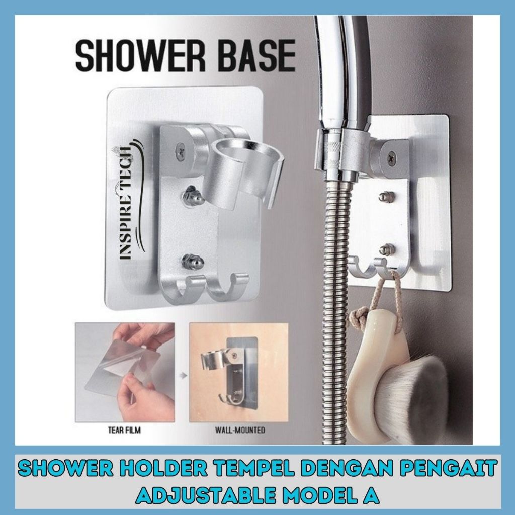 Jual Bracket Holder Shower Gantungan Shower Tempel Tanpa Bor Untuk ...