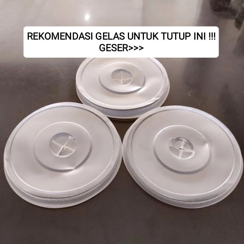 Jual Tutup Cup Plastik Datar starindo LARGE ( BESAR) /Tutup Gelas Datar ...