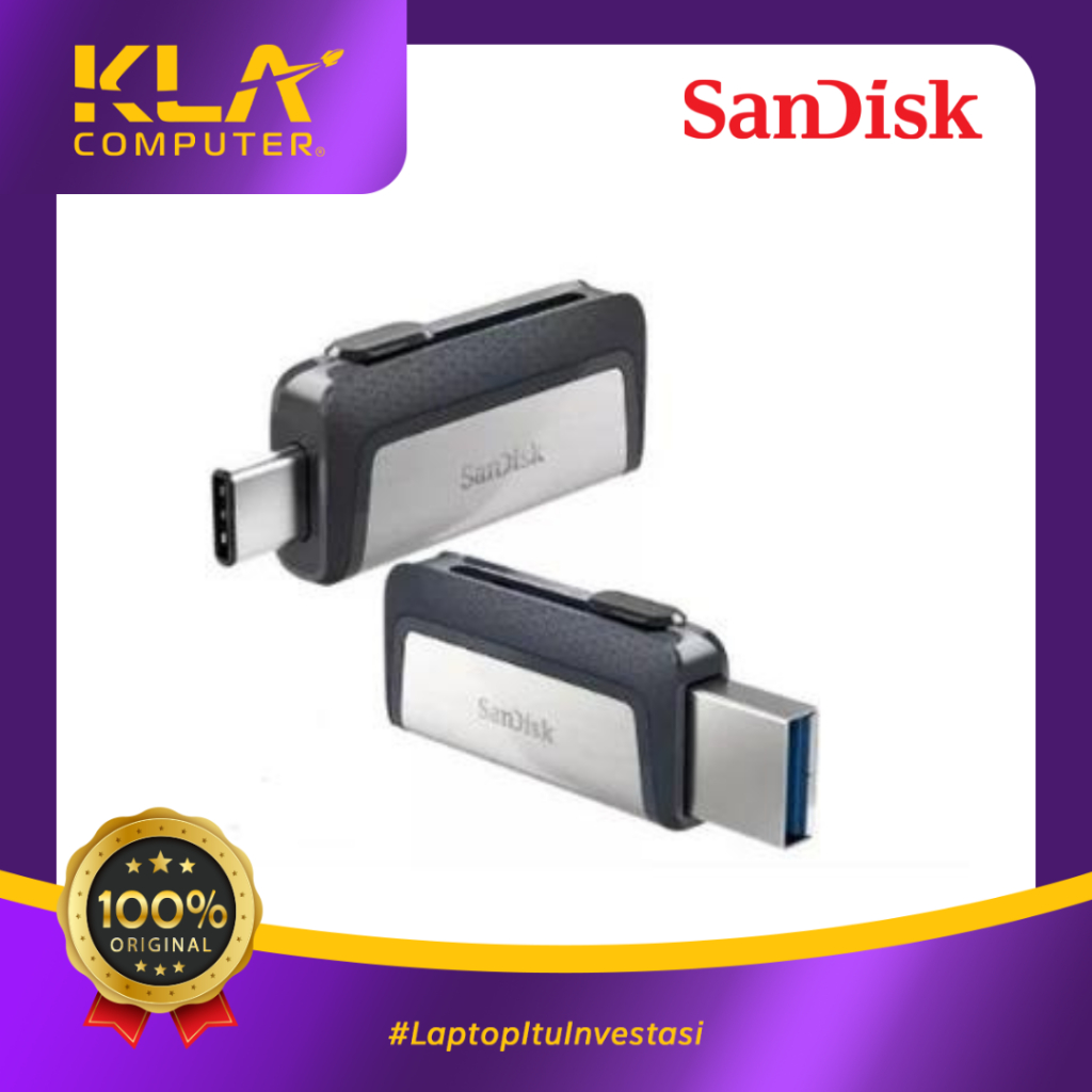 Jual SanDisk Ultra Dual Drive OTG USB Type-C USB 3.1 Up To 150MBps ...