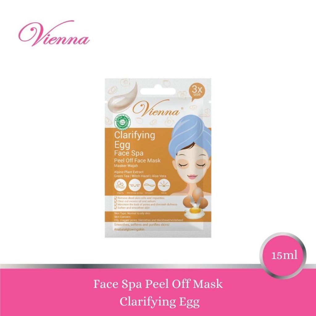 Jual VIENNA PEEL OFF MASK FACE SPA CLARIFYING EGG SACHET | Shopee Indonesia