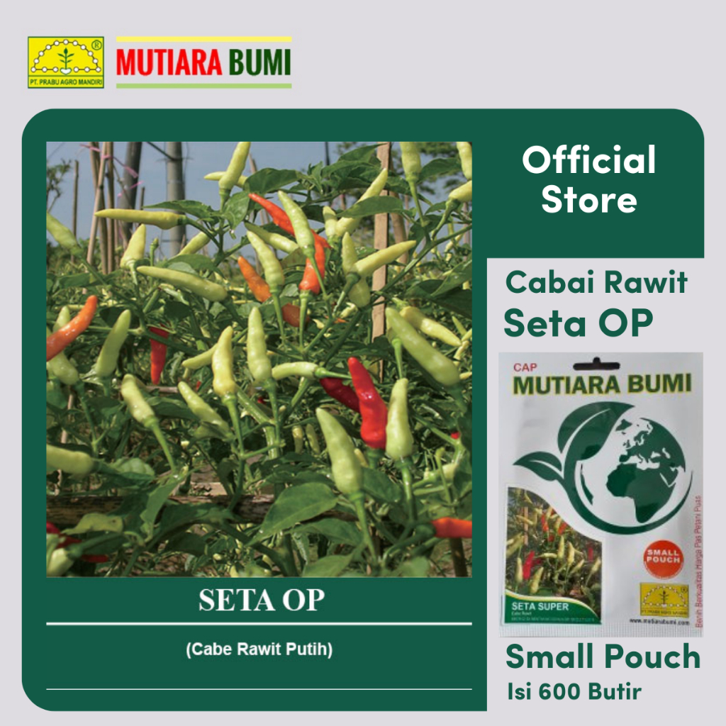 Jual BENIH CABE RAWIT SETA SUPER SMALL POUCH ISI 600 BUTIR CAP MUTIARA ...