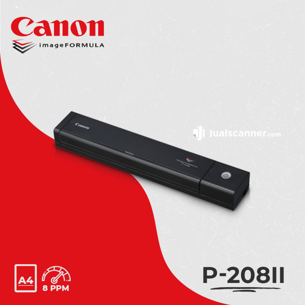 Jual Scanner Canon P-208II Portable ADF Duplex - 8 Lembar/Menit - (A4/Legal/Folio/F4) | Shopee ...