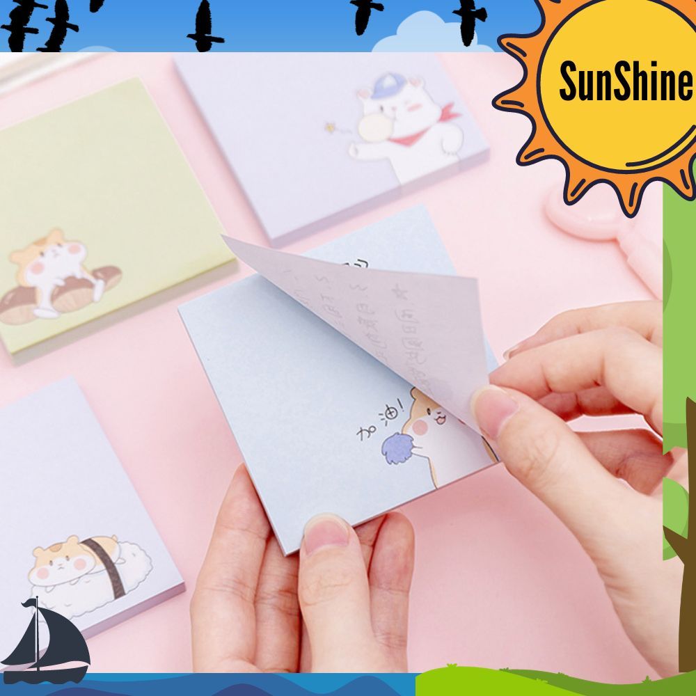 Jual Sunshine Fancy Sticky Note / Kertas Memo Hamster & Bear AT0137 ...