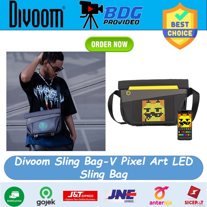 Jual Divoom Sling Bag-V Pixel Art LED Sling Bag | Shopee Indonesia