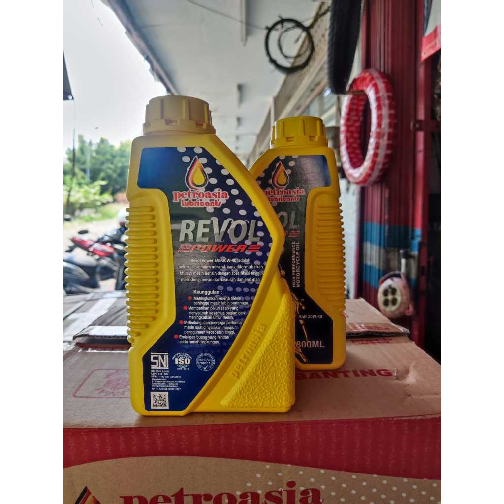 Jual OLI MESIN REVOL POWER 800ML SAE 20W-40 API SF | Shopee Indonesia