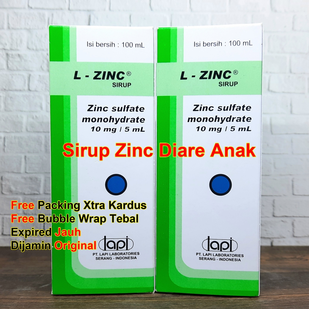Jual L Zinc 100 ml Zinc Diare Bayi & Anak Kombinasi L BIo & Oralit ...