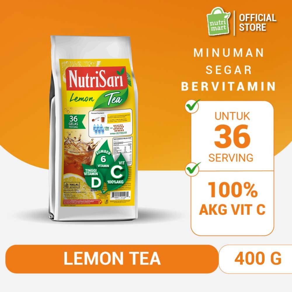 Jual NutriSari Lemon Tea Powder Drink Refill 400 gram - Teh Rasa Buah ...