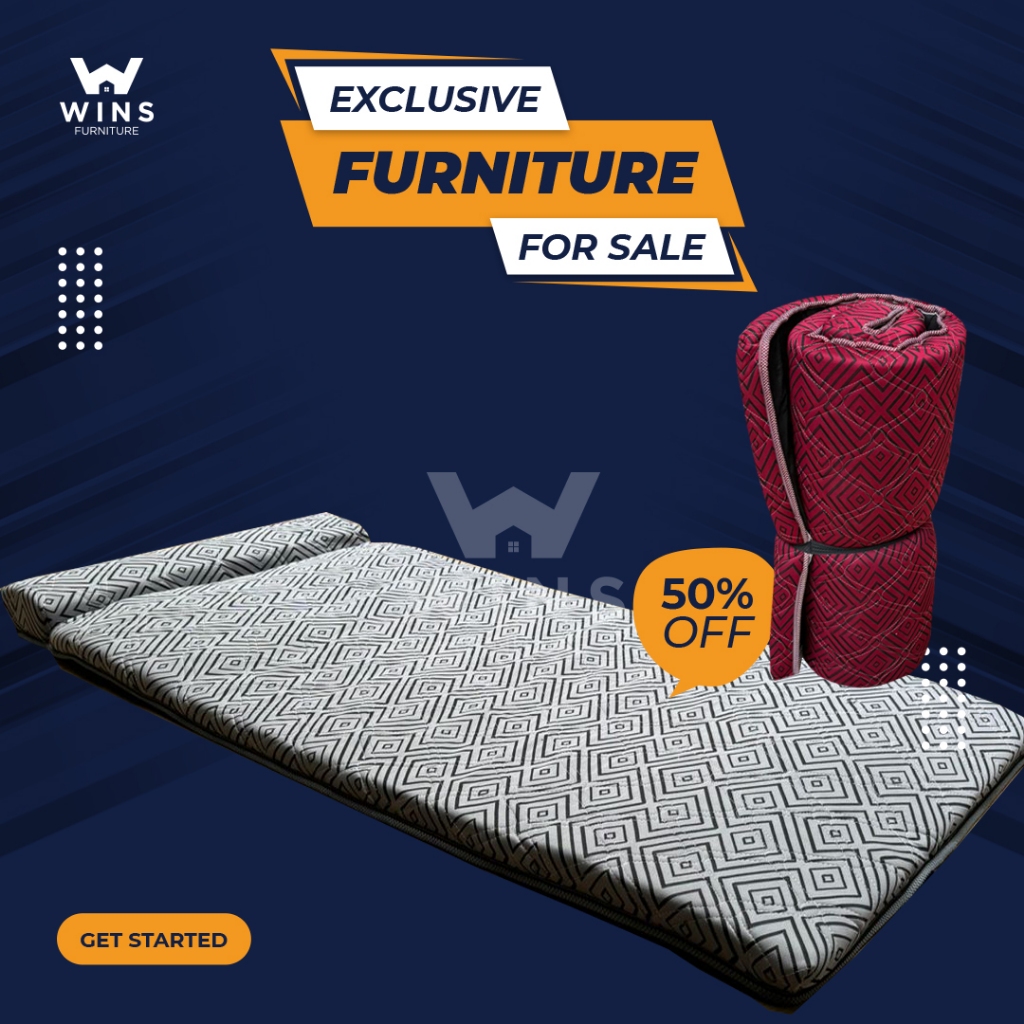 Jual Wins Kasur Lantai Travel Bed Roll Premium Quality / Kasur Lipat ...