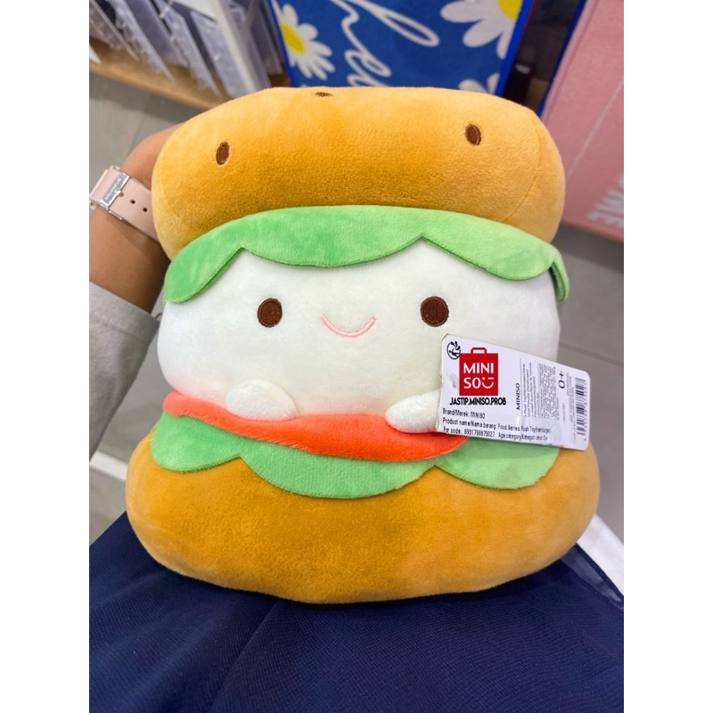 Jual Boneka Burger Miniso / Burger plus toy miniso | Shopee Indonesia