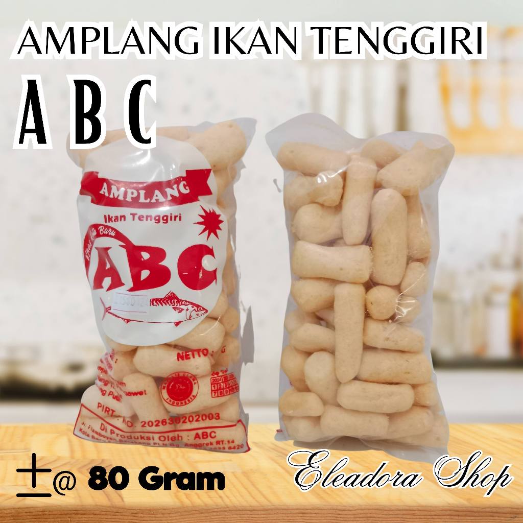 Jual Amplang Ikan Tenggiri ABC - Kemasan Plastik Kecil - Amplang Khas ...