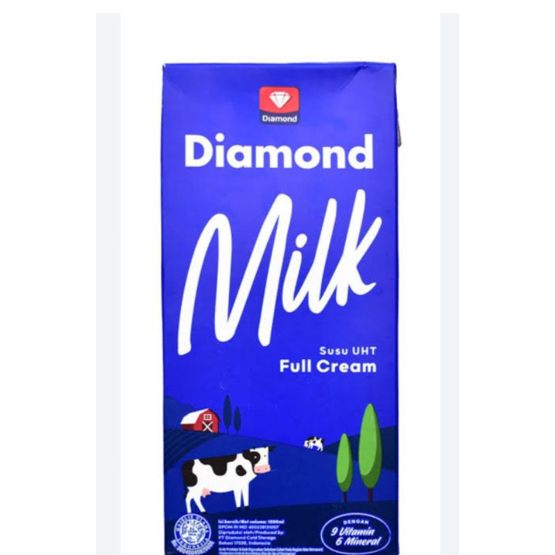 Jual DIAMOND MILK UHT FULL CREAM 1 LITER SUSU | Shopee Indonesia