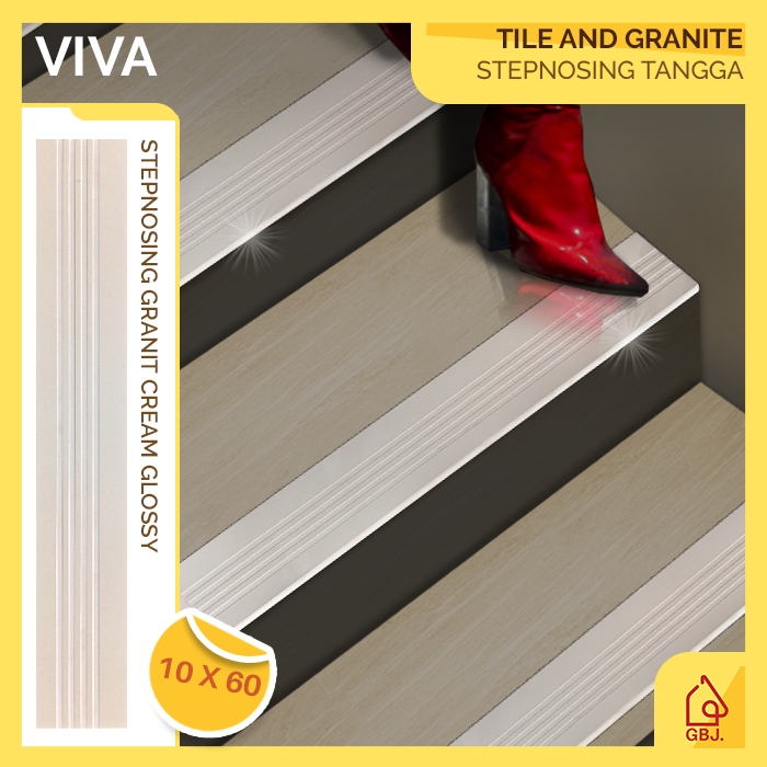 Jual STEPNOSING TANGGA 10 X 60 GRANIT CREAM MOTIF GARIS / LIS TANGGA ...