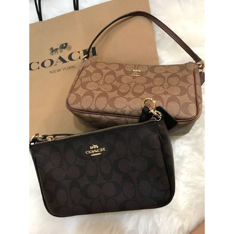 Jual COACH BAG TOP HANDLE POUCH ORIGINAL | Shopee Indonesia