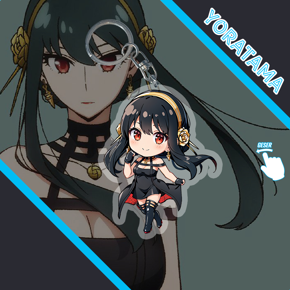 Jual Gantungan Kunci Yor Forger Spy x Family, Keychain Anime Lucu ...