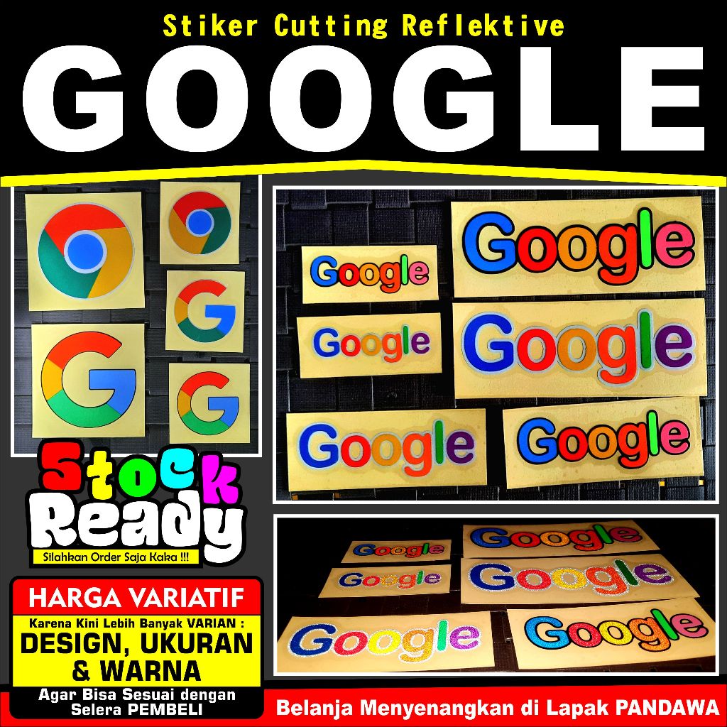 Jual Stiker Cutting Reflektive Tulisan : " GOOGLE " | Shopee Indonesia