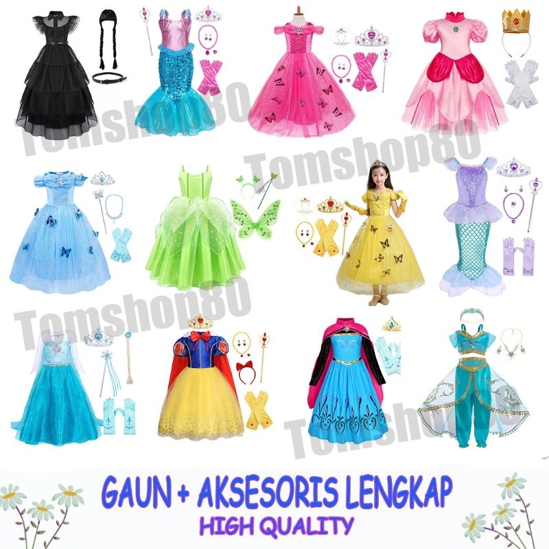 Jual Gaun + Aksesoris / Kostum Princess / Kostum anak perempuan ...