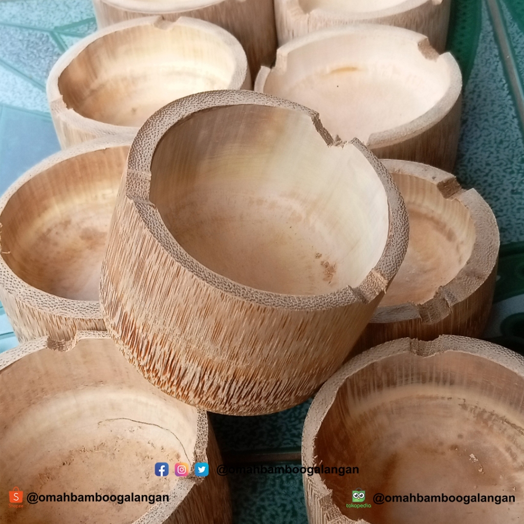 Jual Asbak Bambu Asbak Asli Dari Bambu Model Antik Asbak Bambu Unik ...