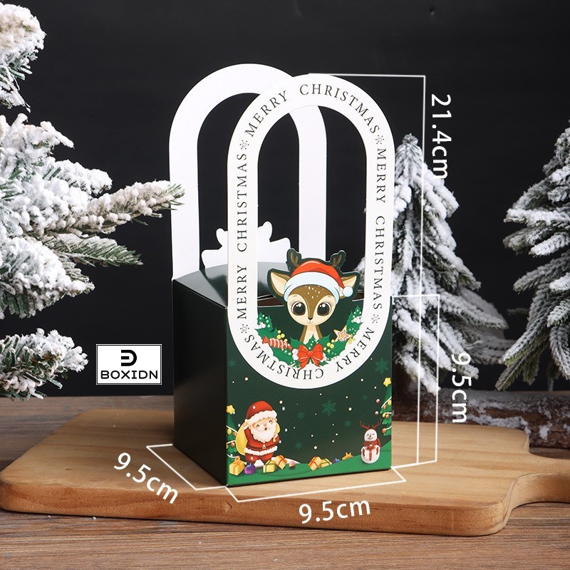 Jual Christmas box natal 1 jar 400ml box natao cookies box natal kuker ...