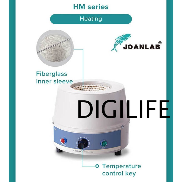 Jual Heating Mantle 500ml Joanlab HM Electric Lab Mixer Stirrer Laboratory 500 ml Stirer Mantel ...