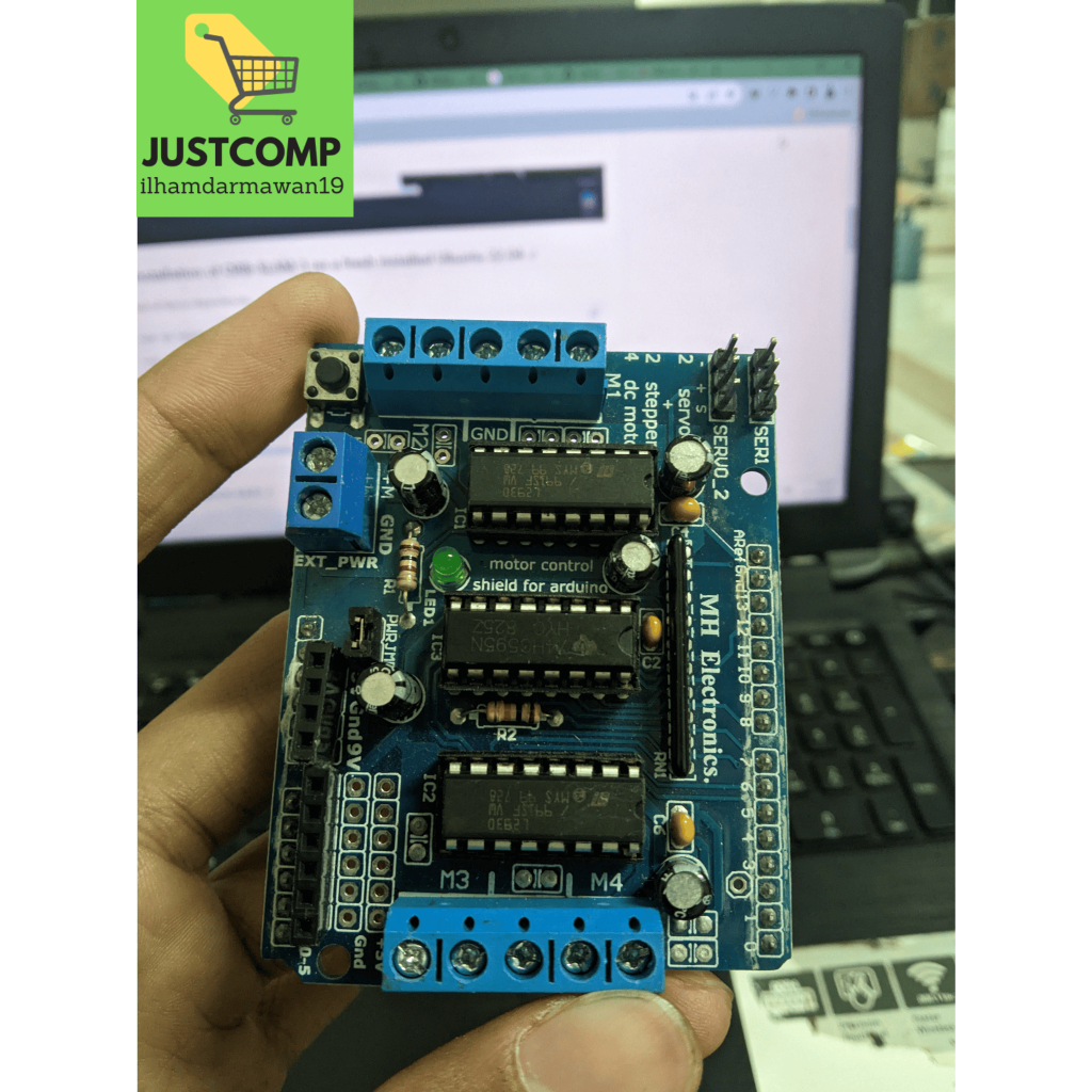 Jual L293 L293D MOTOR DRIVER SHIELD FOR ARDUINO UNO | Shopee Indonesia