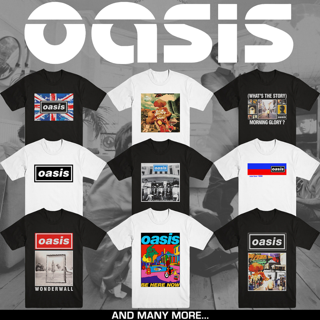 Jual OASIS | T-SHIRT BAND | ALTERNATIVE ROCK | MERCHANDISE | Shopee ...