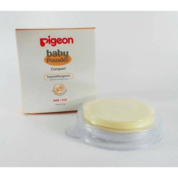 Jual Belanja MantapCc1C6 Pigeon Baby Powder Compact Refill + Puff ...