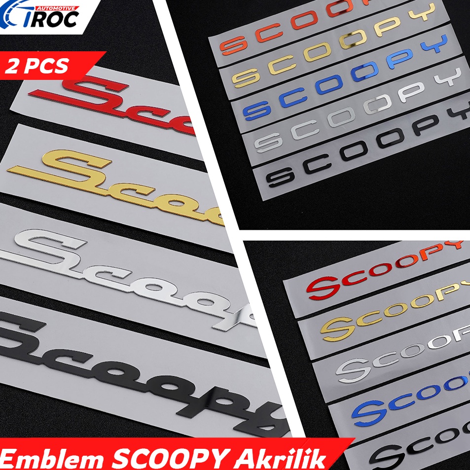 Jual Rma 2PCS STIKER TIMBUL SCOOPY EMBLEM SCOOPY FI 2018 2021 2022 2023 ...
