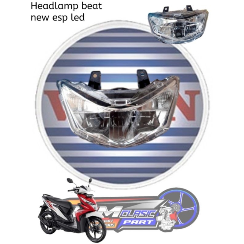 Jual Lampu depan beat new led esp reflektor lampu depan beaf new fi ...