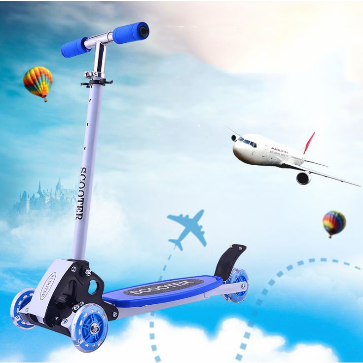 Jual ANCHEER Maxi Otoped Skuter Anak 4 Roda - QZ-001 - Blue | Shopee ...