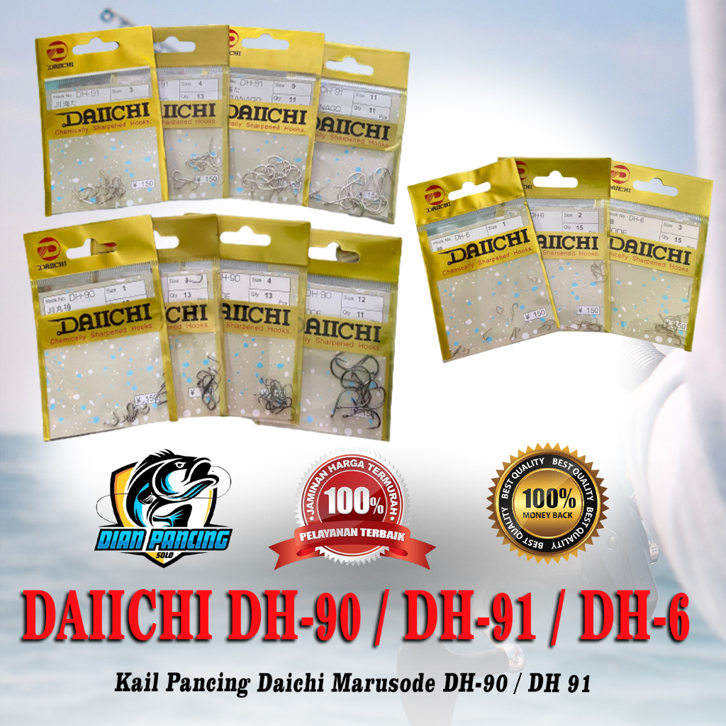 Jual Mata kail Daichi / pancing Daiichi tipe DH91 DH92 dan DH 6 ...
