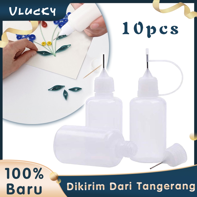 Jual Isi 10 Botol Jarum Tetes Botol jarum kosong 10 ml botol jarum mini ...