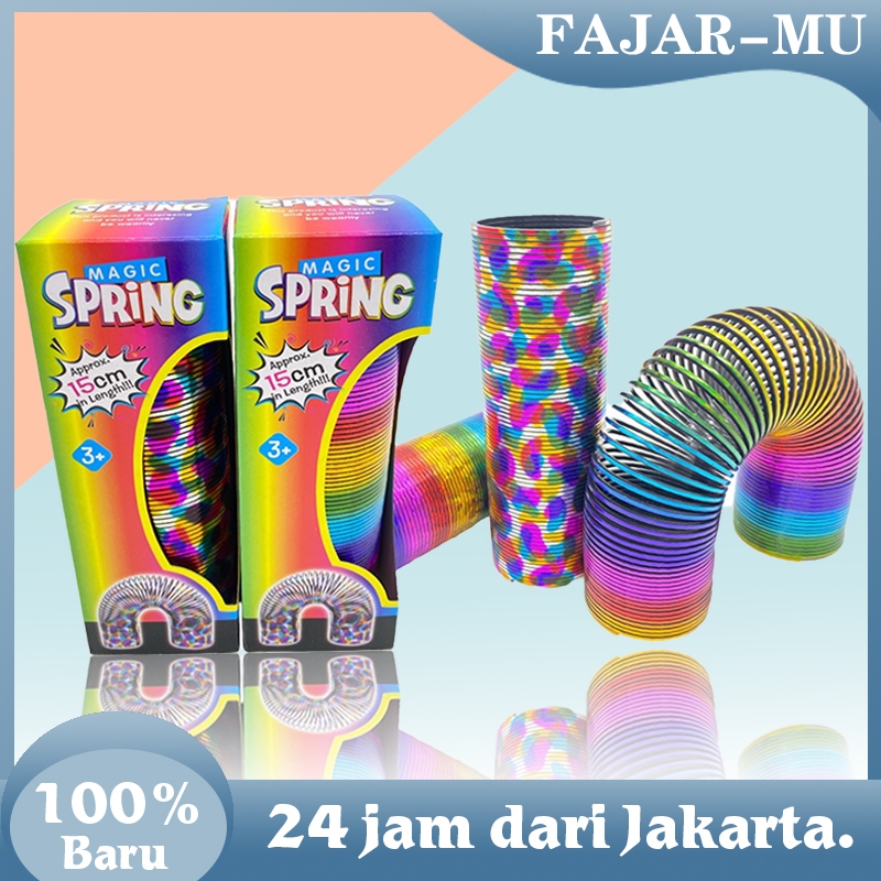 Jual Magic Spring Spring Jumbo Mainan Edukasi Anak Rainbow Magic Spring ...