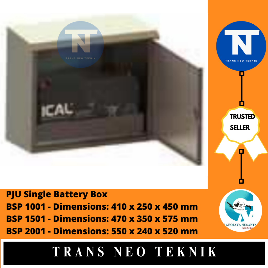 Jual PJU Single Battery Box BSP 1001 - Dimensions: 410 x 250 x 450 mm ...