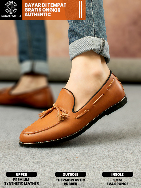 Jual KS x LUCABELZ - Sepatu Casual Pria Undangan Slip On Moccasin Kerja ...