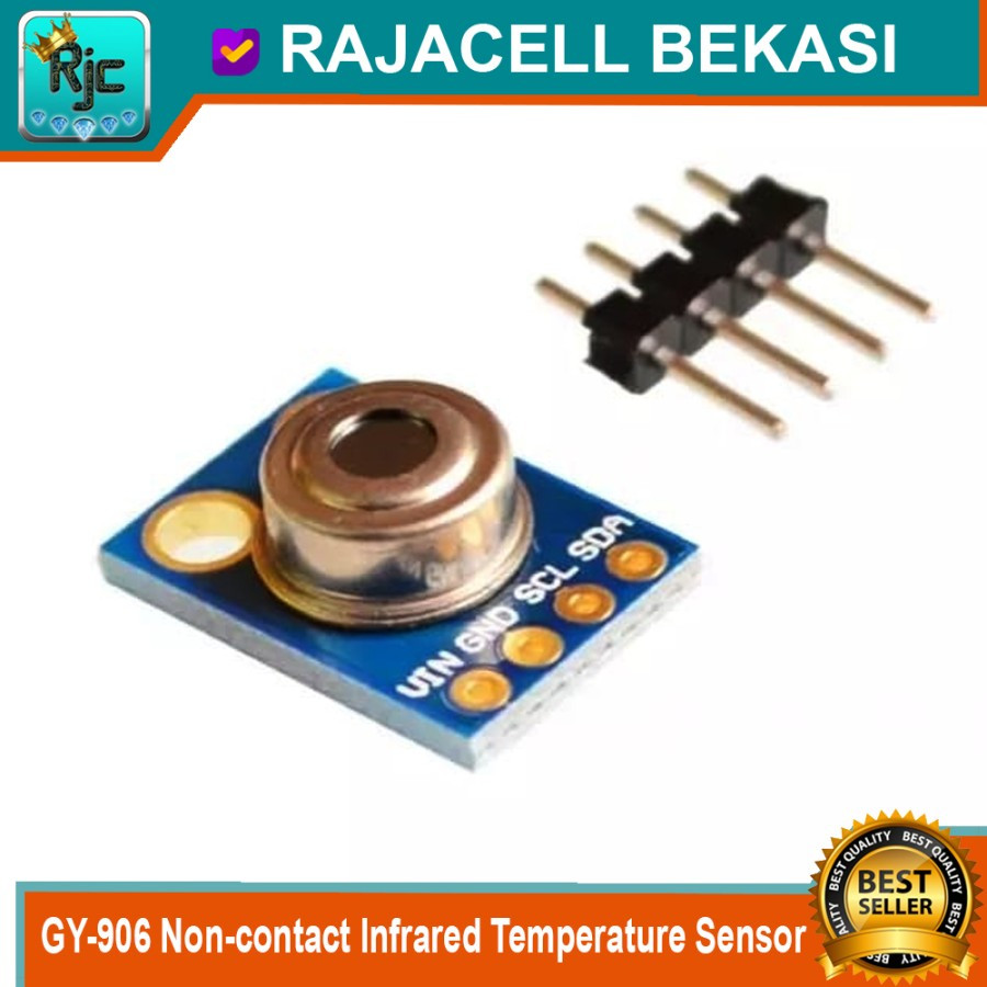 Jual GY-906 MLX90614 Non-contact Infrared Temperature Sensor Suhu IR ...