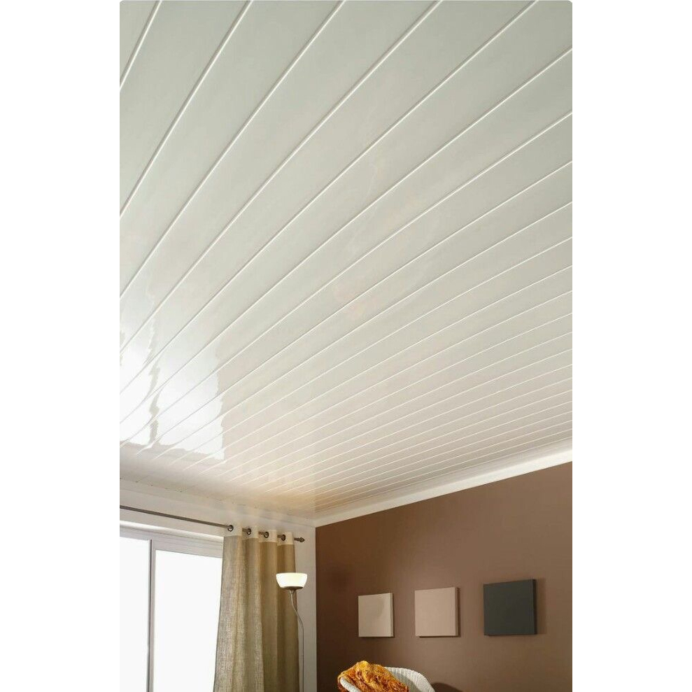 Jual Plafon PVC Import Putih Polos Putih Nat dan motif kayu Harga Per ...