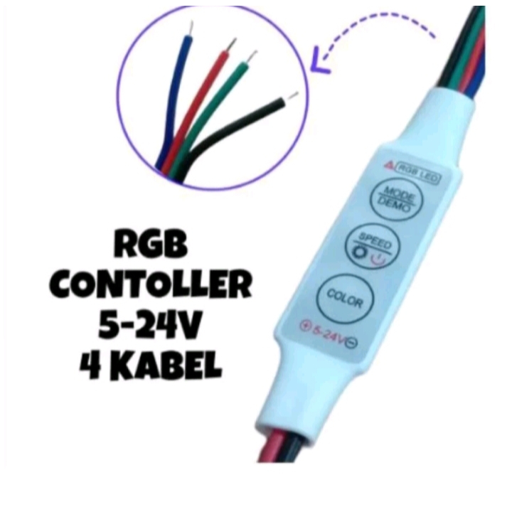 Jual Modul Led RGB 4 pin 6 Mode 6 Speed 5-24V | Shopee Indonesia