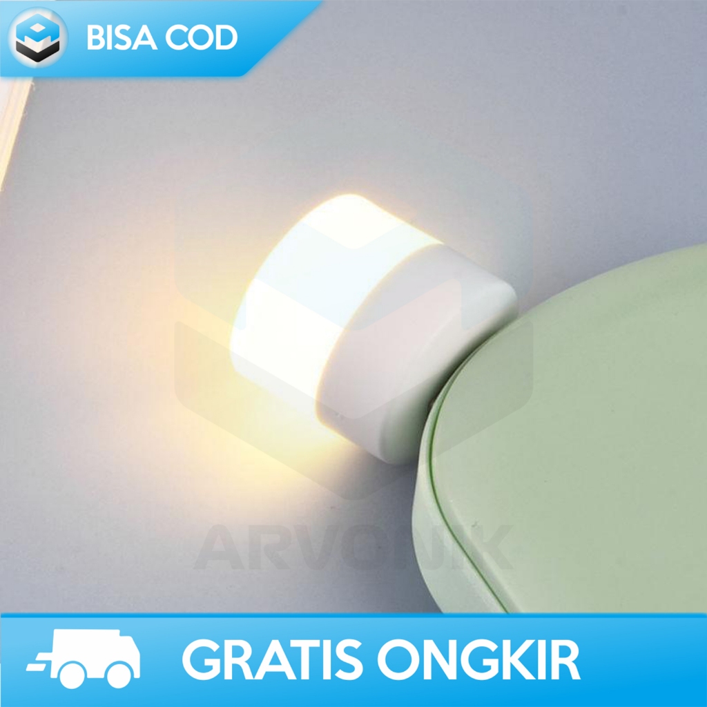 Jual LAMPU BOHLAM DARURAT USB LED MINI WARM WHITE 3000K 110 LUMENS 1W ...
